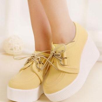 Preppy Style Thick Heels Shoes Wedge on Luulla