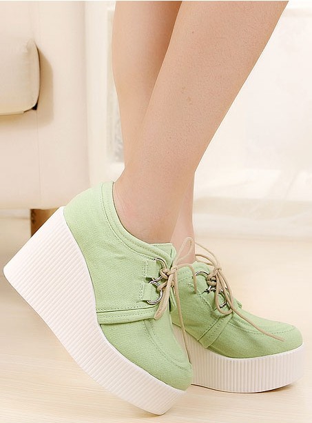 Preppy Style Thick Heels Shoes Wedge on Luulla